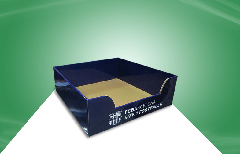 Recyclable POP Cardboard Display Trays For Promoting Football