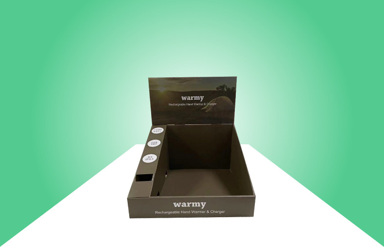 Biodegradable Cardboard Counter Display Matte Finish For Promoting ...