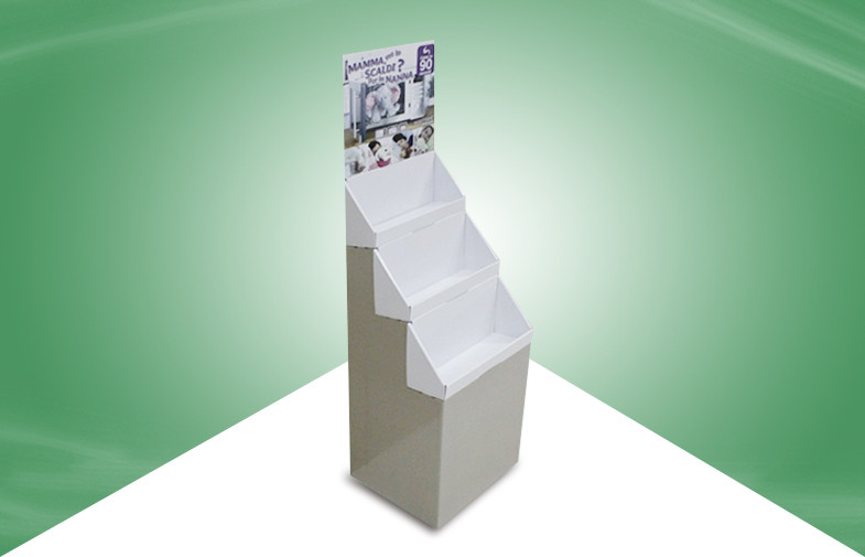Three Tray Pop Cardboard Display , Corrugated Floor Displays For Plush Toys