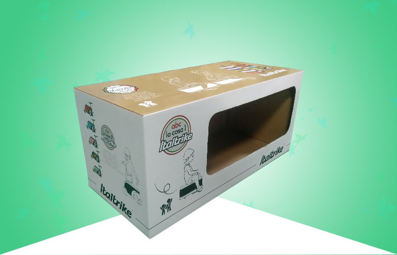 Corrugated Paper Packaging Boxes Offset Printing For Packing Kid Bike ...