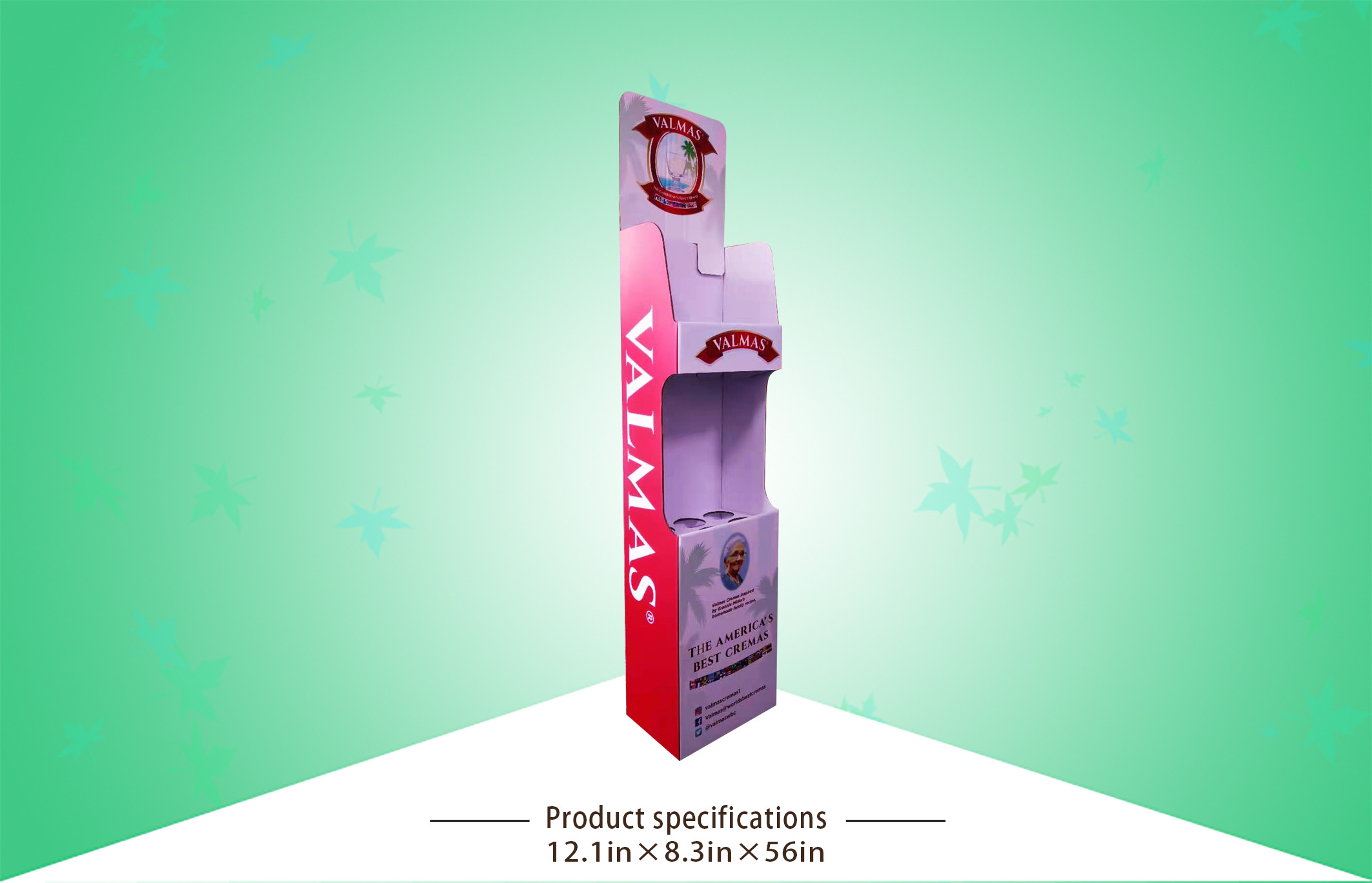 Ecomonic POP Cardboard Wine Display Stands With Easy Assembly Design