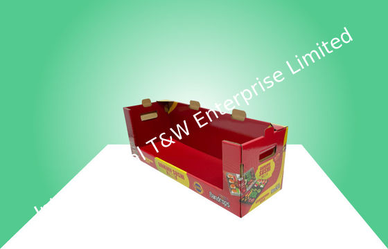 Retails / Supermarket Stackup Cardboard PDQ Tray Display For Promoting ...