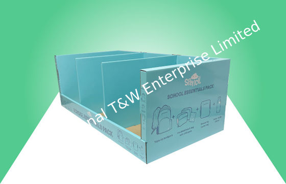 Costco Backbag Cardboard PDQ Trays , Stackup Design PDQ Display Boxes