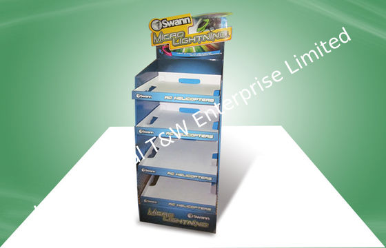 Portable Recyclable Cardboard Free Standing Display Units , Cardboard ...
