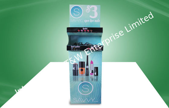 Two Tier Double Face Show Food Display Stands 4 Colors Offset Printing